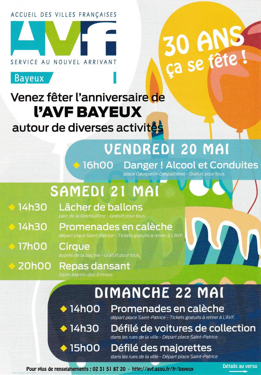 AVF fête ses 30 ans | Ville de Bayeux